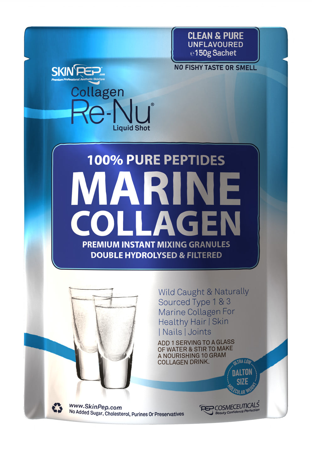 Marine Collagen Peptides Hydrolysate Powder Granules 100% Pure - Wild ...